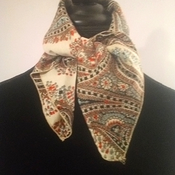Vintage | Accessories | Vintage 7s Scarf Paisley Print 00 Polyester ...